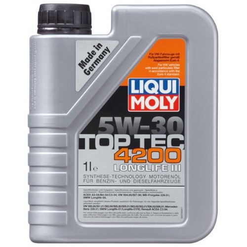 Variklio alyva | Liqui Moly - Top Tec 4200 5W30 1L | Alyva.lt
